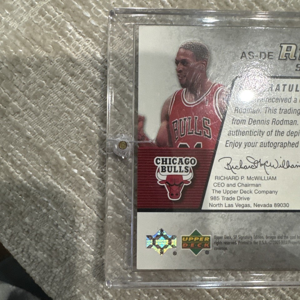 Dennis Rodman 2005 Upper Deck SP SIGNATURE Authentic Signatures ...