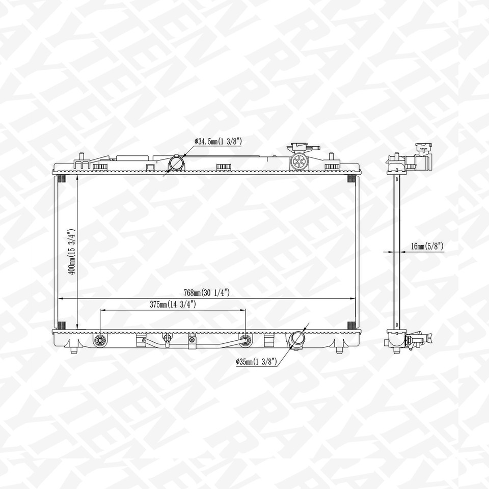 Radiator For 2007 2008 2009 2010 2011 2012 Lexus ES350 2005-2012 Toyota ...
