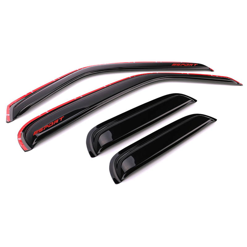 Fits 99-11 Ford Ranger Window Visor Rain In Channel Rain Deflector w ...