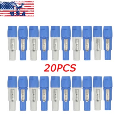 USA PowerCON 20A AC Chassis Plug Panel Adapter Connector NAC3FCA ...