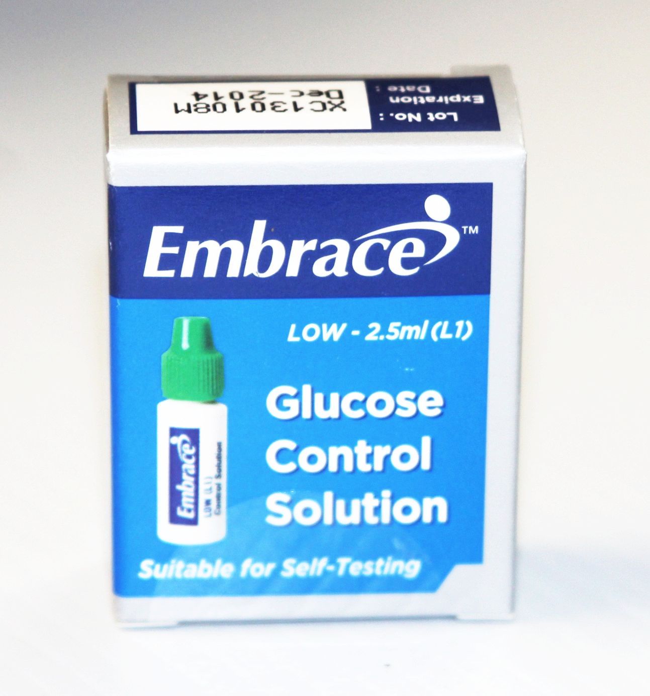 Embrace (Blood Glucose Control Solution) Diabetic Testing - 2.5ml New ...
