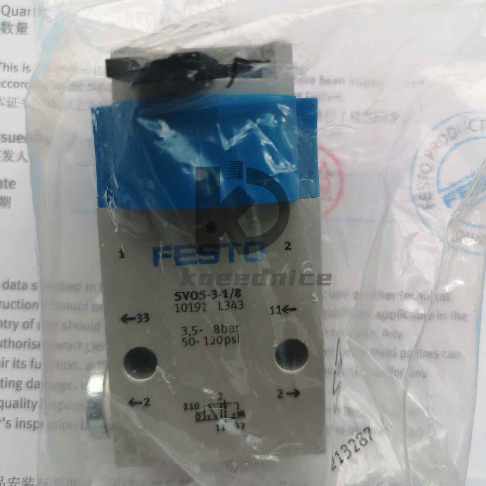 1PCS New Festo SVOS-3-1/8 10191 Basic Valve SVOS31/8 | eBay