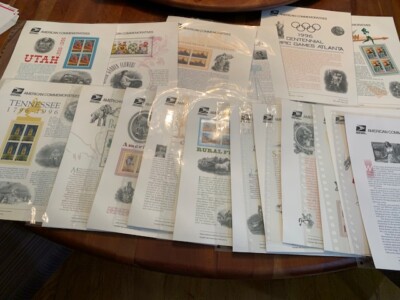 1996 Complete Year Set USPS Commemorative Panel Collection 477-503b ...