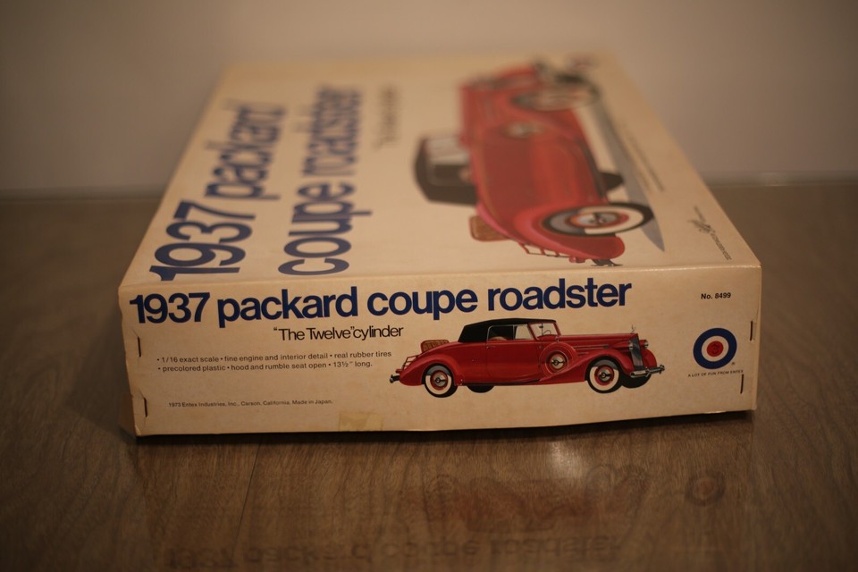 1937 Packard Coupe Roadster Twelve Cylinder 1:16 Entex 8499 XL Unbuilt ...