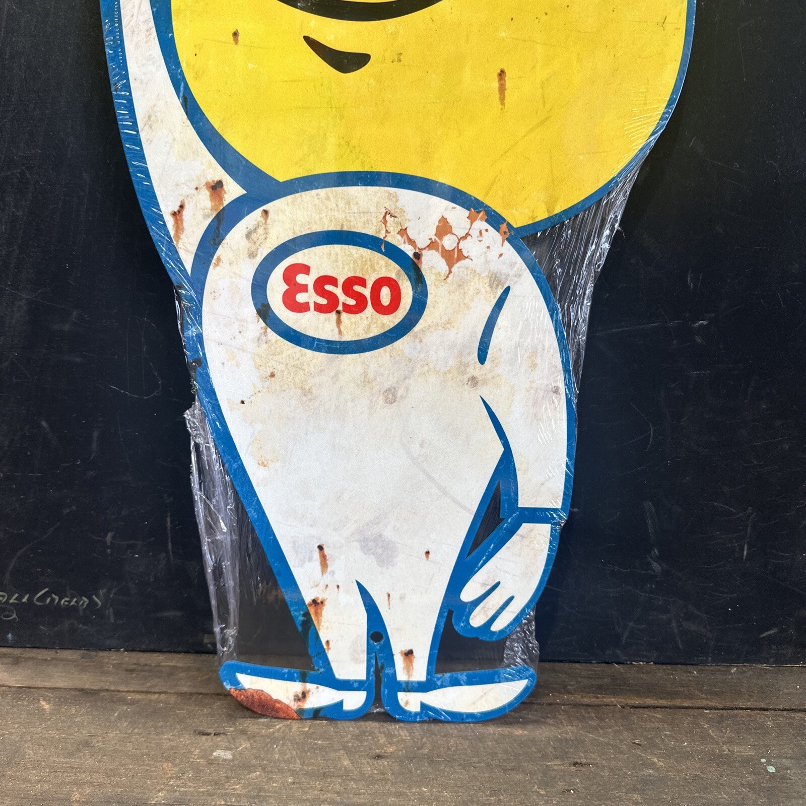 Esso Drip Boy Die Cut Metal Repro Sign Australian Made | eBay