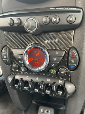 Console Real Carbon Insert for Mini Cooper Since ca.2011 R55 R56 R57 ...