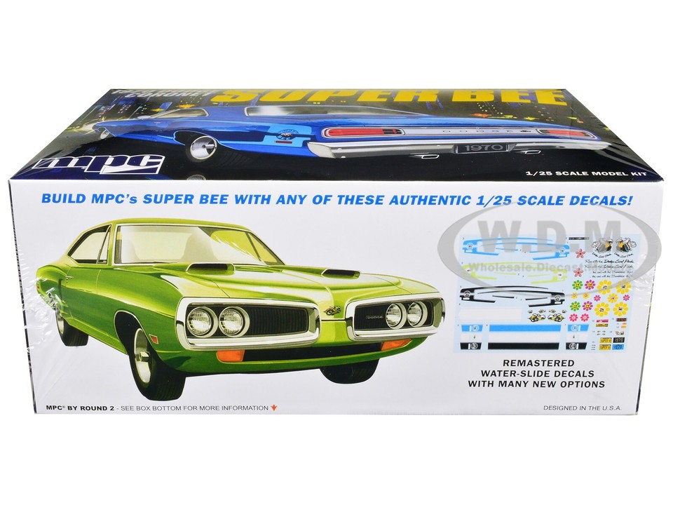 SKILL 2 MODEL KIT 1970 DODGE CORONET SUPER BEE 1/25 SCALE MODEL BY MPC ...