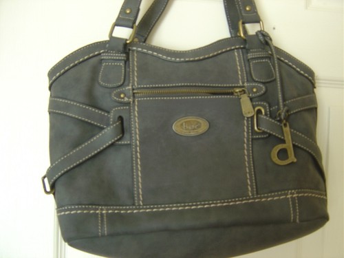 Boc Born Concept Large Dark Gray Vinyl Handbag | eBay