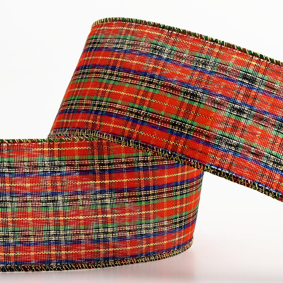 Christmas Ribbon Tying Wreath Rustic Decoration Crafts Florist Printed ...