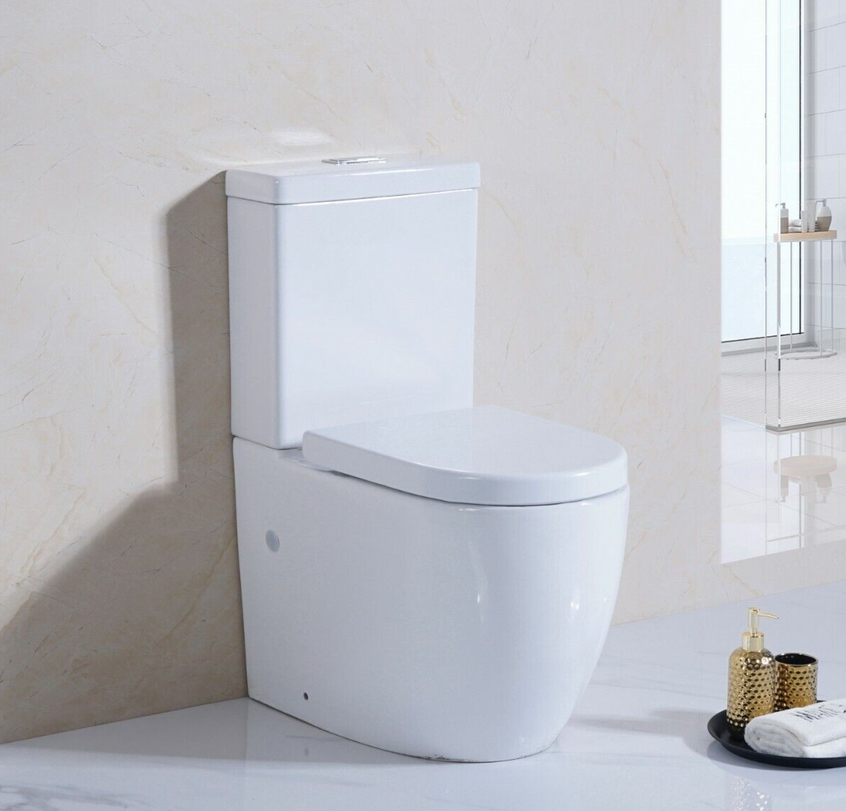 Toilet Flush Swirl INSTER PICO 1 Piece 1.1/1.6 GPF Dual Flush