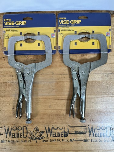 2 IRWIN 11R Vise Grip C-Clamp Locking Pliers USA MADE New Old Stock ...
