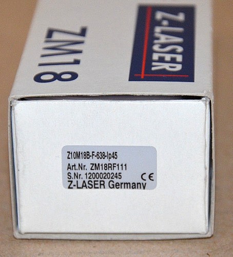 Z-LASER Z10M18B-F-638-Ip45 LASER ZM18RF111 ZM18 NEU OVP NEW | eBay.de