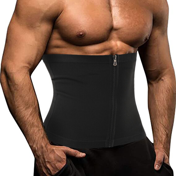 Sweat Sauna Slimming Men Body Shaper Trimmer Waist Trainer Cincher Belt ...