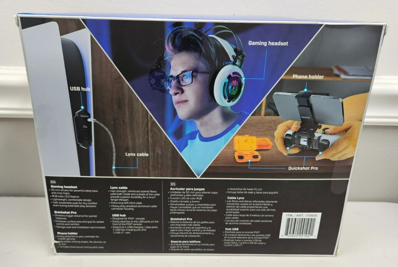 BIONIK Pro Kit + 4 Sony PlayStation 5 Gaming Headset Quickshot Pro ...