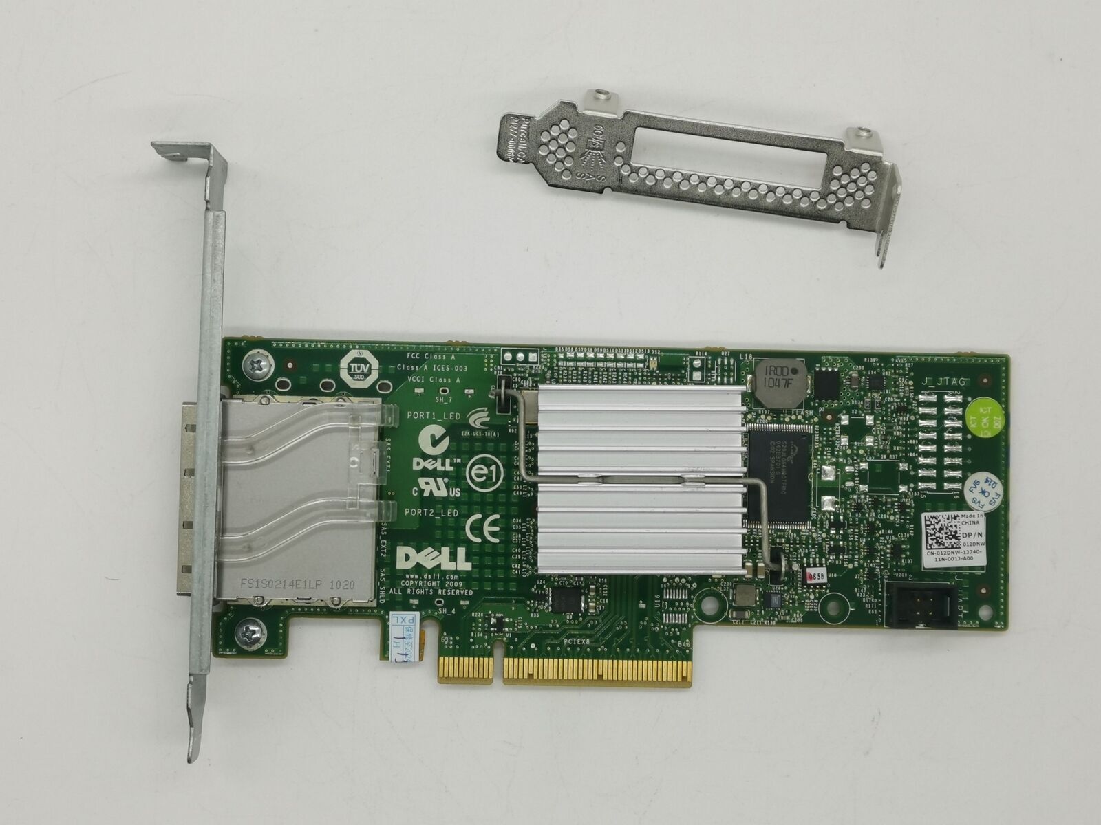 Dell PERC H200E 6Gb/s SAS PCIe HBA 2 Port Ext SFF-8088 12DNW = 9200-8E ...