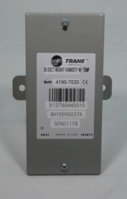 TRANE BAYSENS037A ; HUMIDITY / TEMPERATURE ZONE SENSOR | eBay
