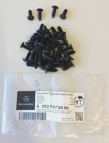 47 New Genuine OEM Mercedes-Benz Rear Cover Rivets (47 rivets ...