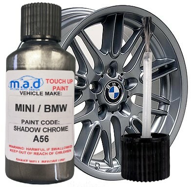 BMW Shadow Chrome A56 Alloy Wheel Touch Up Paint 30ML Curb Scratch M ...