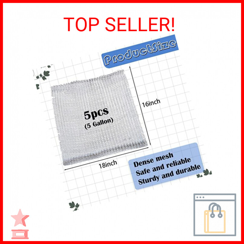 5 Pcs 5 Gallon Root Guard Gopher Proof Wire Basket Mole and Vole Mesh ...