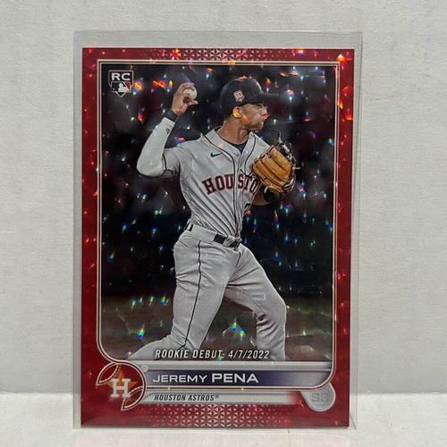 Jeremy Pena #US276 Topps Update 2022 Rookie Debut Red Foil Card 084/199 ...