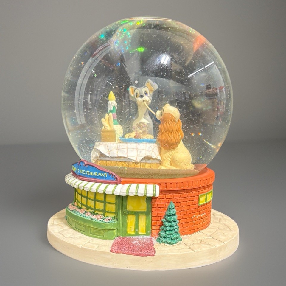 Lady And the Tramp Musical Snow Globe "Bella Notte" at Tony's ...