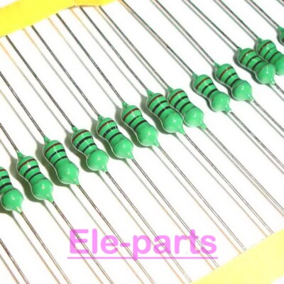 1500 PCS 100uH 1/2W 0410 0.5W Color Ring Inductor Axial 100 uH Wheel ...