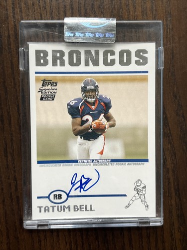 2004 Topps Signature Edition Uncirculated #92 Tatum Bell RC Autograph ...