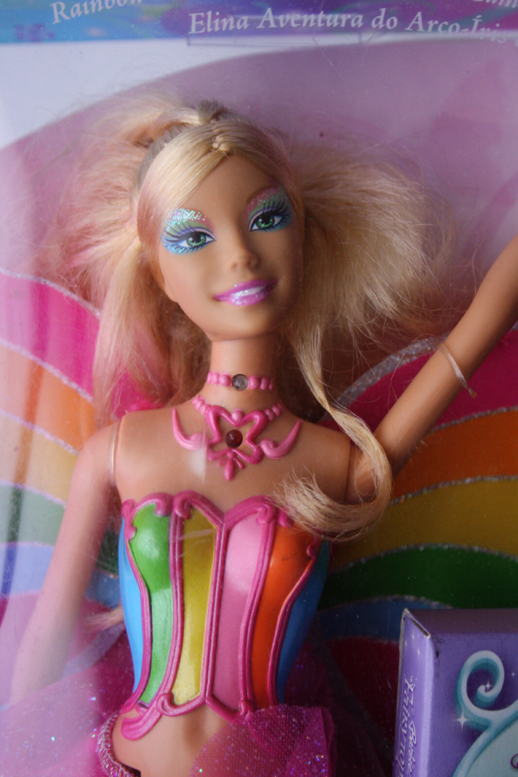RARE 2006 BARBIE FAIRYTOPIA ELINA DOLL MAGIC OF THE RAINBOW L3905 NEW ...