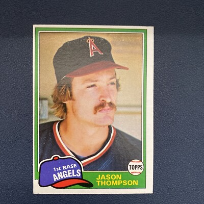 1981 TOPPS JASON THOMPSON CALIFORNIA ANGELS CARD #505 EX | eBay