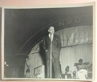 Original 1950's 8 x 10 B/W Photo African American Jazz Club EMCEE MC | eBay