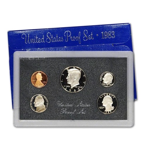 1983 US Mint Proof Set 5 Coin Set OGP Original Government Packaging | eBay