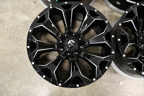 Set 4 Fuel D576 Assault 17x9 5x4.5 5x5 Gloss Black Milled Wheels 17 ...