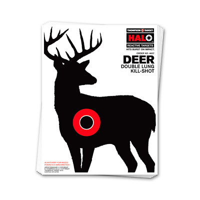 Thompson Target HALO Deer Hunting Reactive Splatter Shooting Targets ...