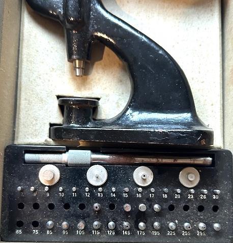 Maihak Jeweling Set - Watch Repair Staking Set Cased Jewel ...