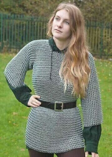Chainmail Shirt For Women Medieval Half Sleeve Chainmail Larp Armour | eBay