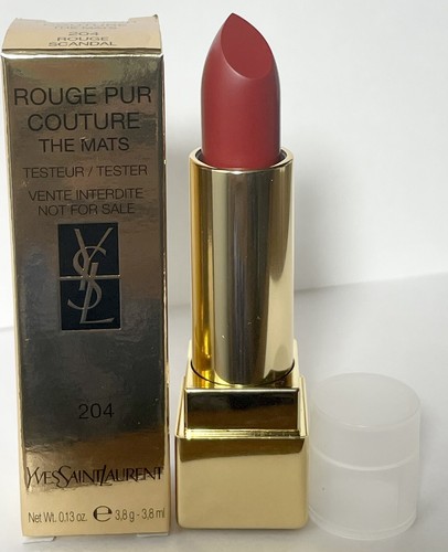 Yves Saint Laurent Rouge Pur Couture Matte Lipstick 💄204 Rouge Scandal ...