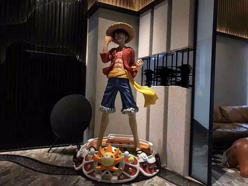 One Piece THOUSAND SUNNY 1/1 Life Size Monkey D Luffy GK Resin Painted ...