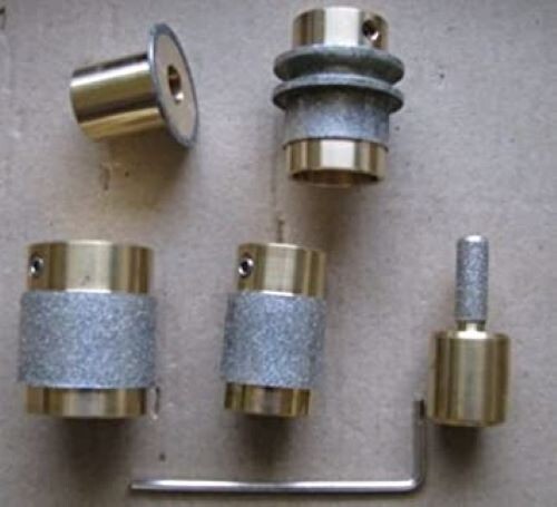 5 STAINED GLASS DIAMOND GRINDER BIT HEAD UNIVERSAL FIT TOP QUALITY ...