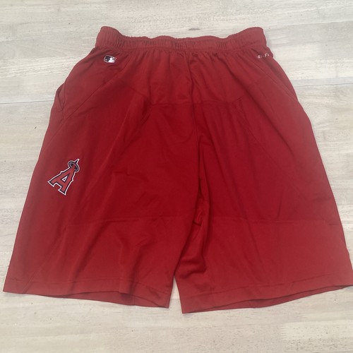 Nike Dri-Fit Authentic MLB Apparel Los Angeles Angels Shorts Men’s L ...