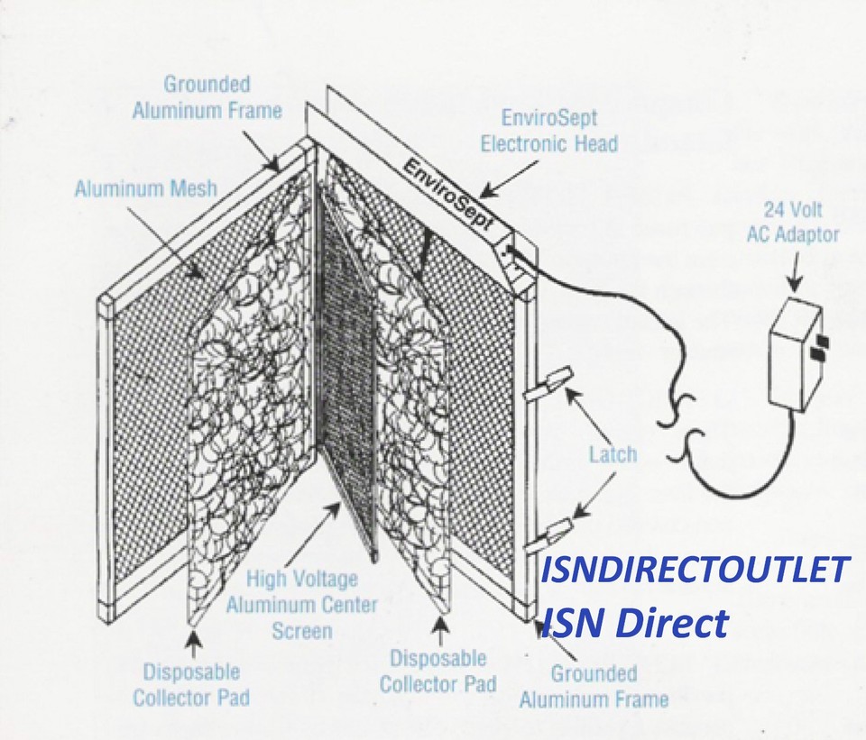 12 EnviroSept Electronic Filter Replacement Collector Pads | eBay