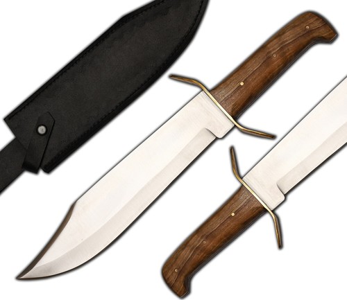 Large Hunting Knife Sharp Fixed Blade Camping Military Outdoor Survival ...