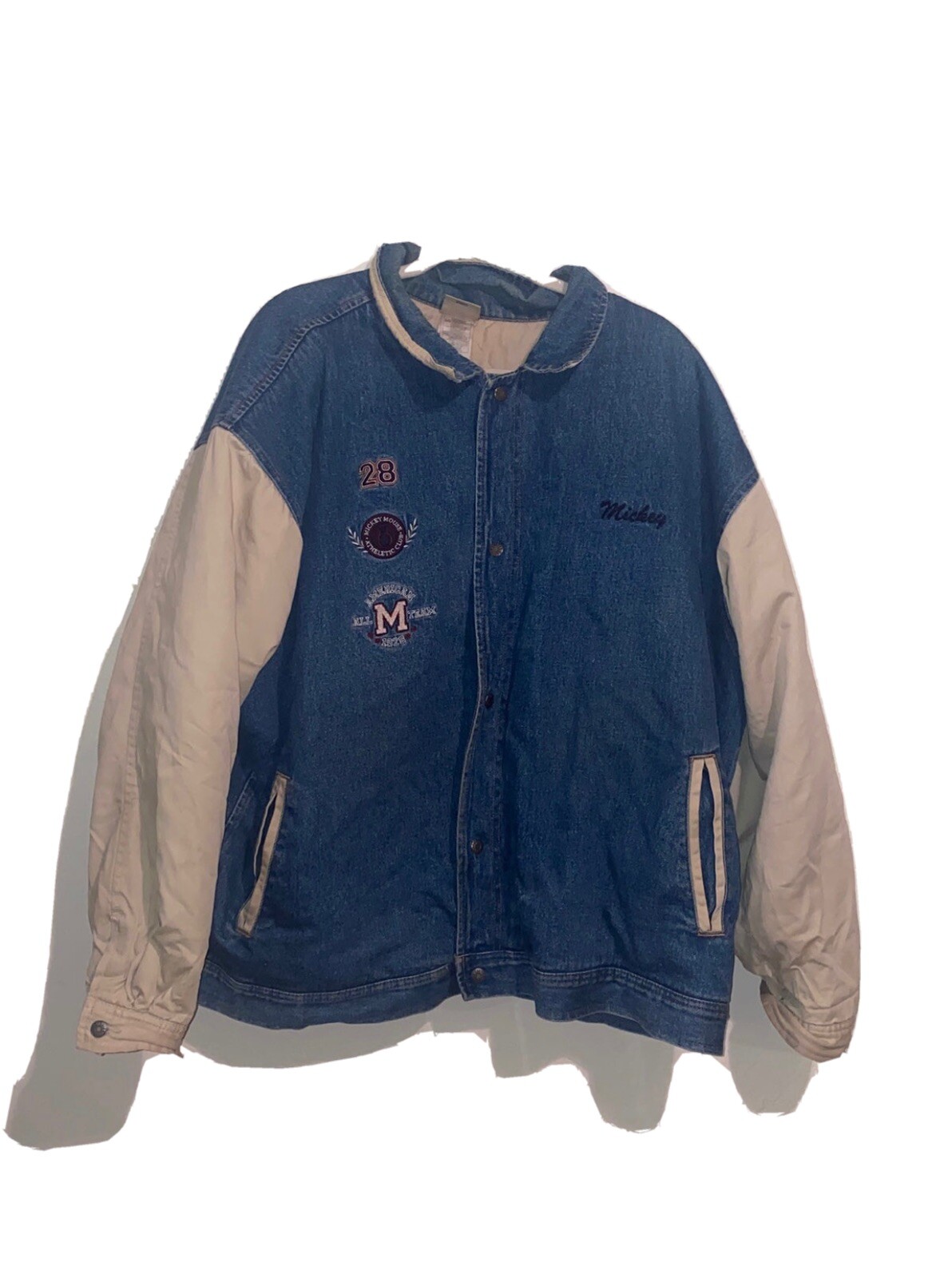 vintage mickey mouse varsity jacket - Gem