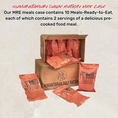 Humanitarian Daily Ration MRE Case - US FEMA Emergency rations MRE. | eBay