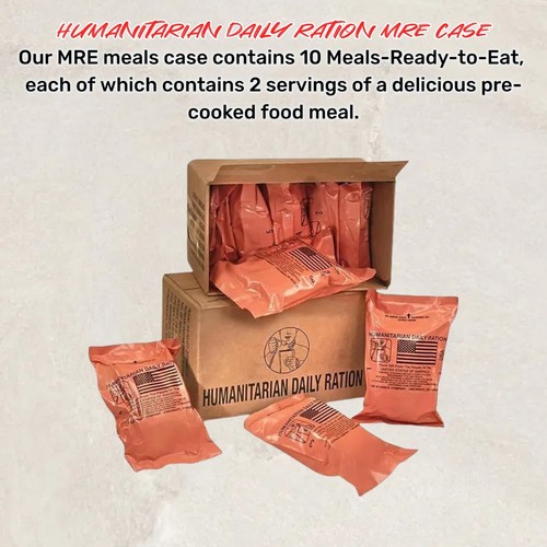 Humanitarian Daily Ration MRE Case - US FEMA Emergency rations MRE. | eBay
