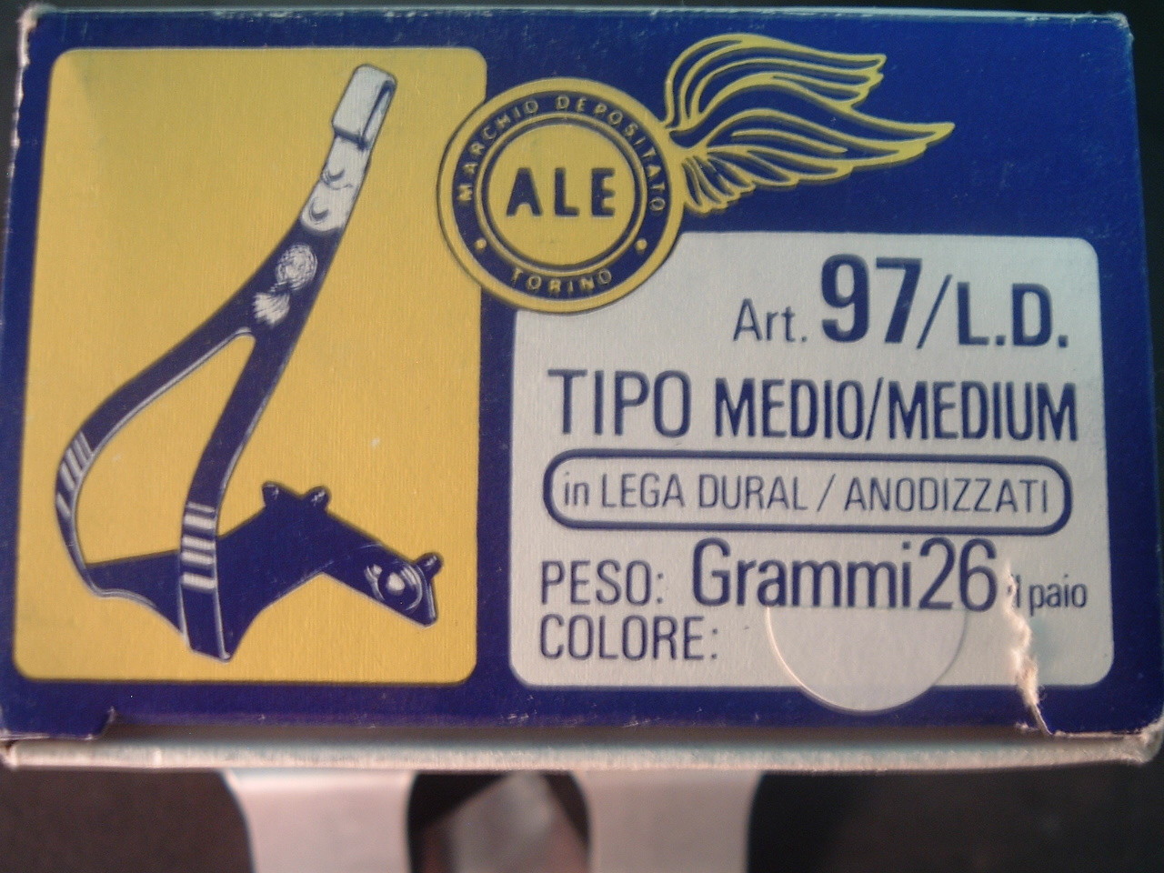 ALE Art.97 Silver Medium Alloy Road / MTB Toe Clips NEW / NOS Vintage ...