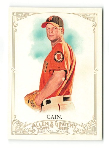 2012 Topps Allen & Ginter Matt Cain #281 San Francisco Giants Baseball ...