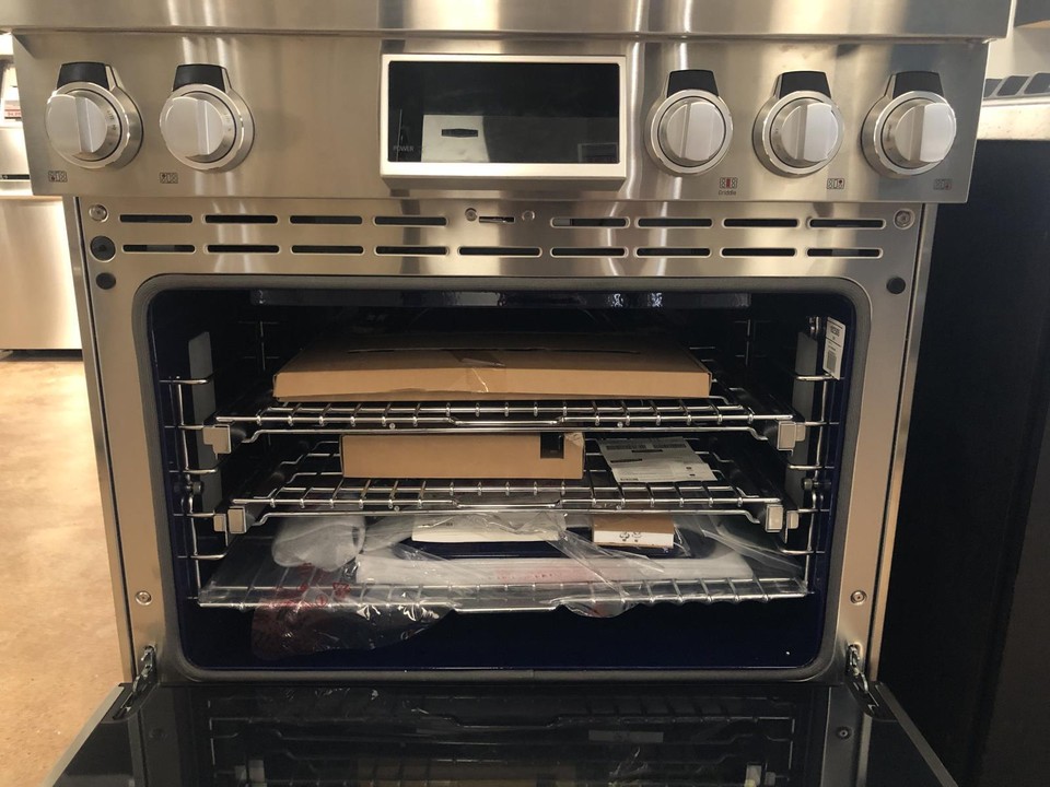 Signature Kitchen 36" Wifi 6.3CuFt Oven Dual Fuel Pro Range SKSDR360GS ...