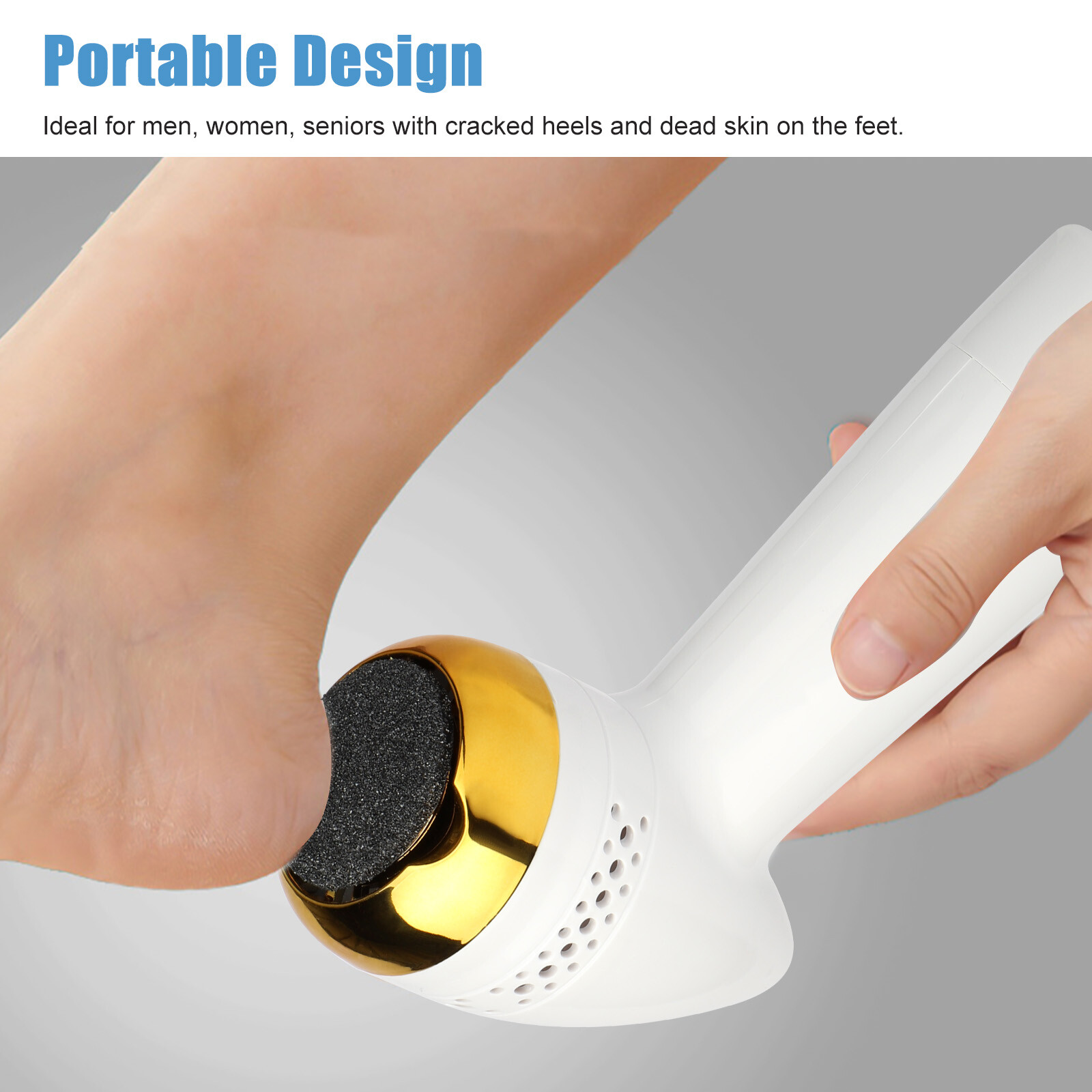 Power Electric Pedicure Foot File Sander Callus Feet Grinder Exfoliator ...