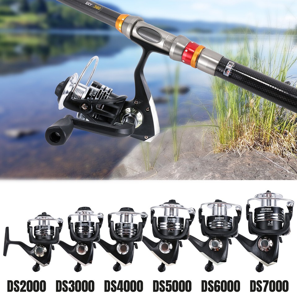NEW Metal Spinning Fishing Reel 5.5:1 Freshwater Saltwater Left Right ...