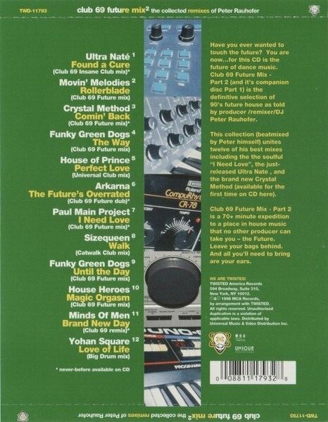 Club 69 Future Mix 2 CD - Peter Rauhofer Remixes - VERY GOOD - TESTED ...